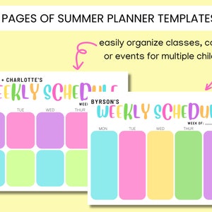Summer Bucket List, Summer Chore Chart, Kids Schedule Chart, Kids ...