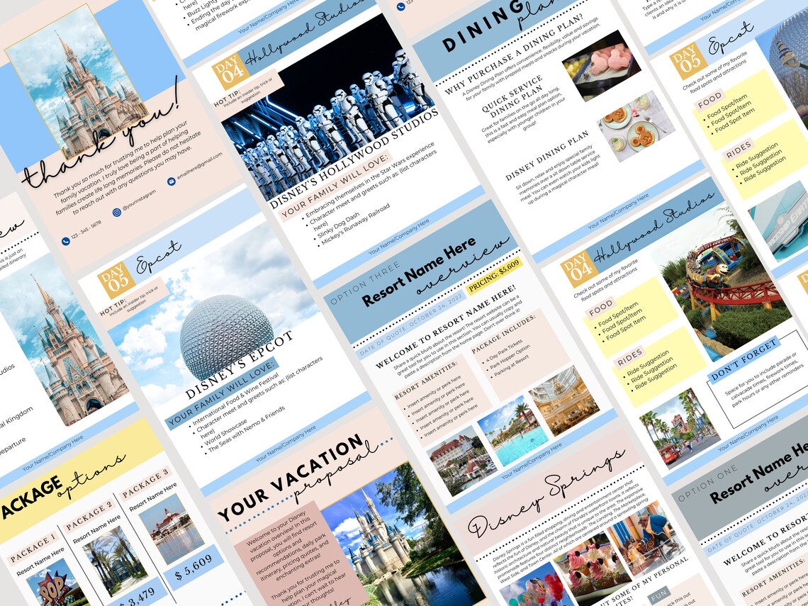 Travel Agent Proposal Template, Travel Agent Itinerary Template, Travel ...