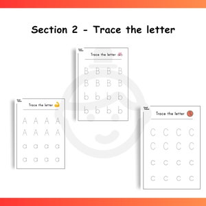 Preschool Learning Kids Learning A to Z Letter Tracing Identifying ...