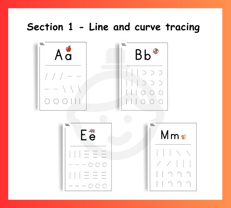 Preschool Learning Kids Learning A to Z Letter Tracing - Etsy