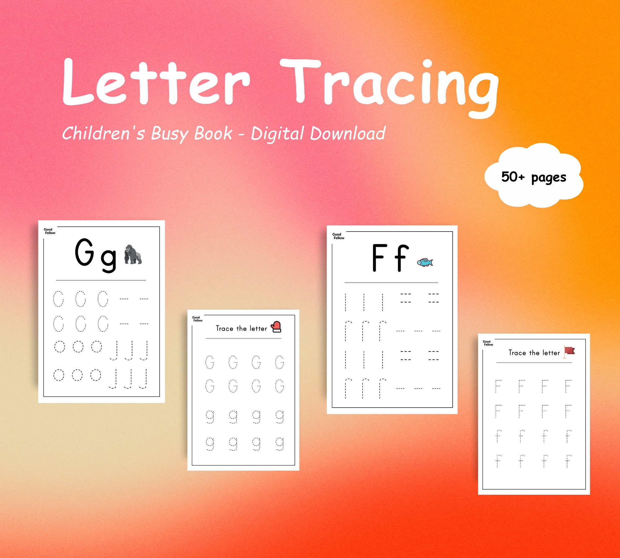 Preschool Learning Kids Learning A to Z Letter Tracing Identifying ...