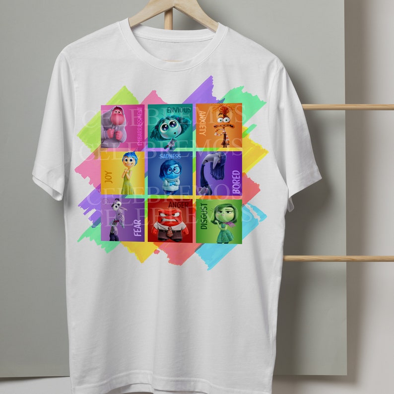 3 Designs, Inside Out 2, Design for Shirt, Mug, Glasses and More ...