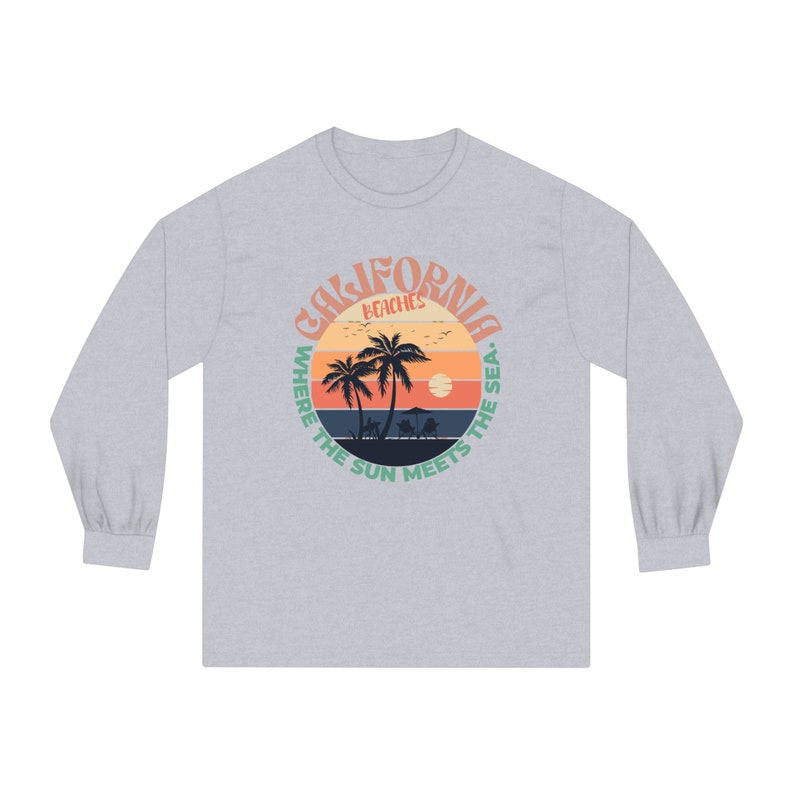 California Beaches Unisex Classic Long Sleeve T Shirt California Shirt