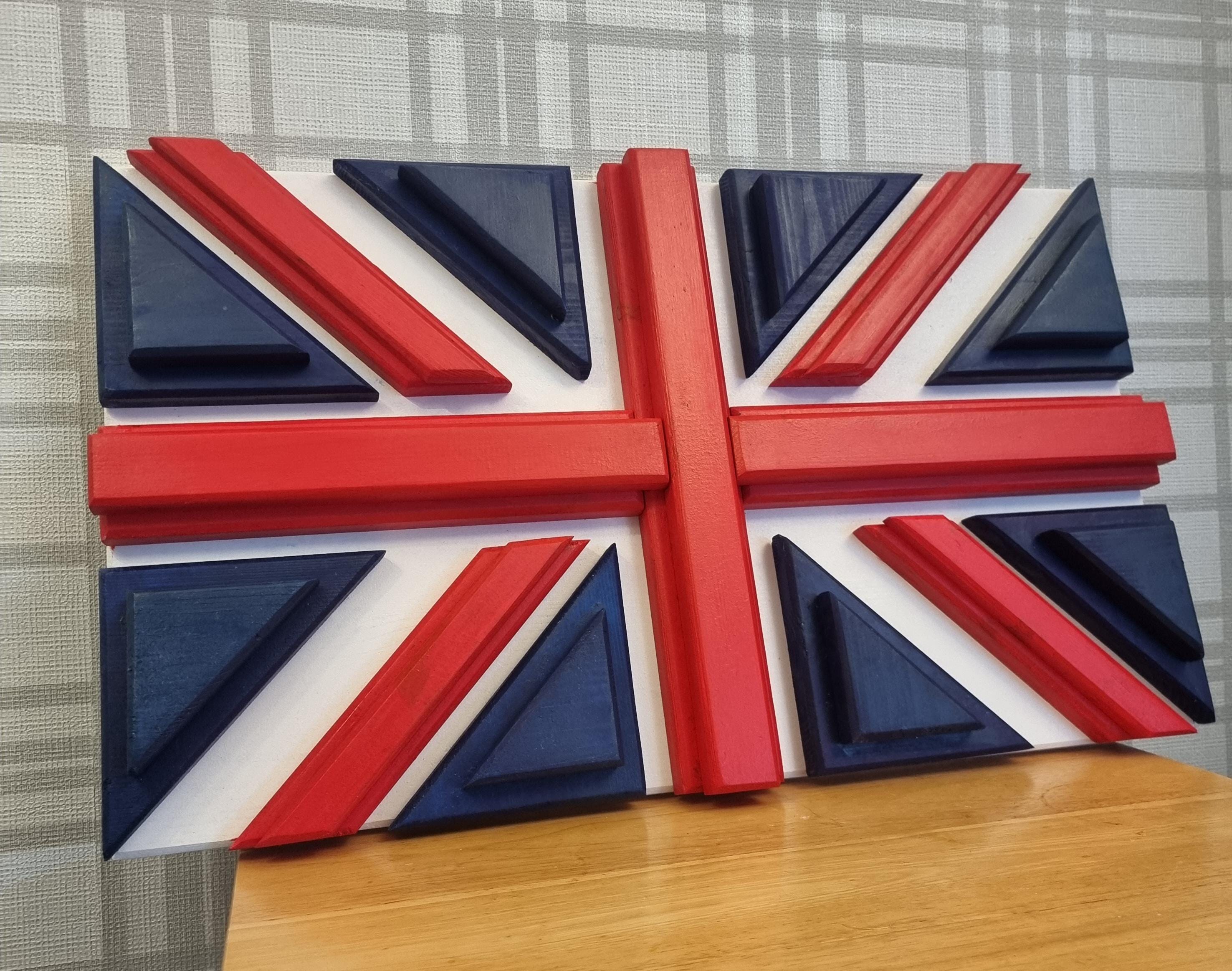 Union Jack 3d Look Affect Flag. - Etsy