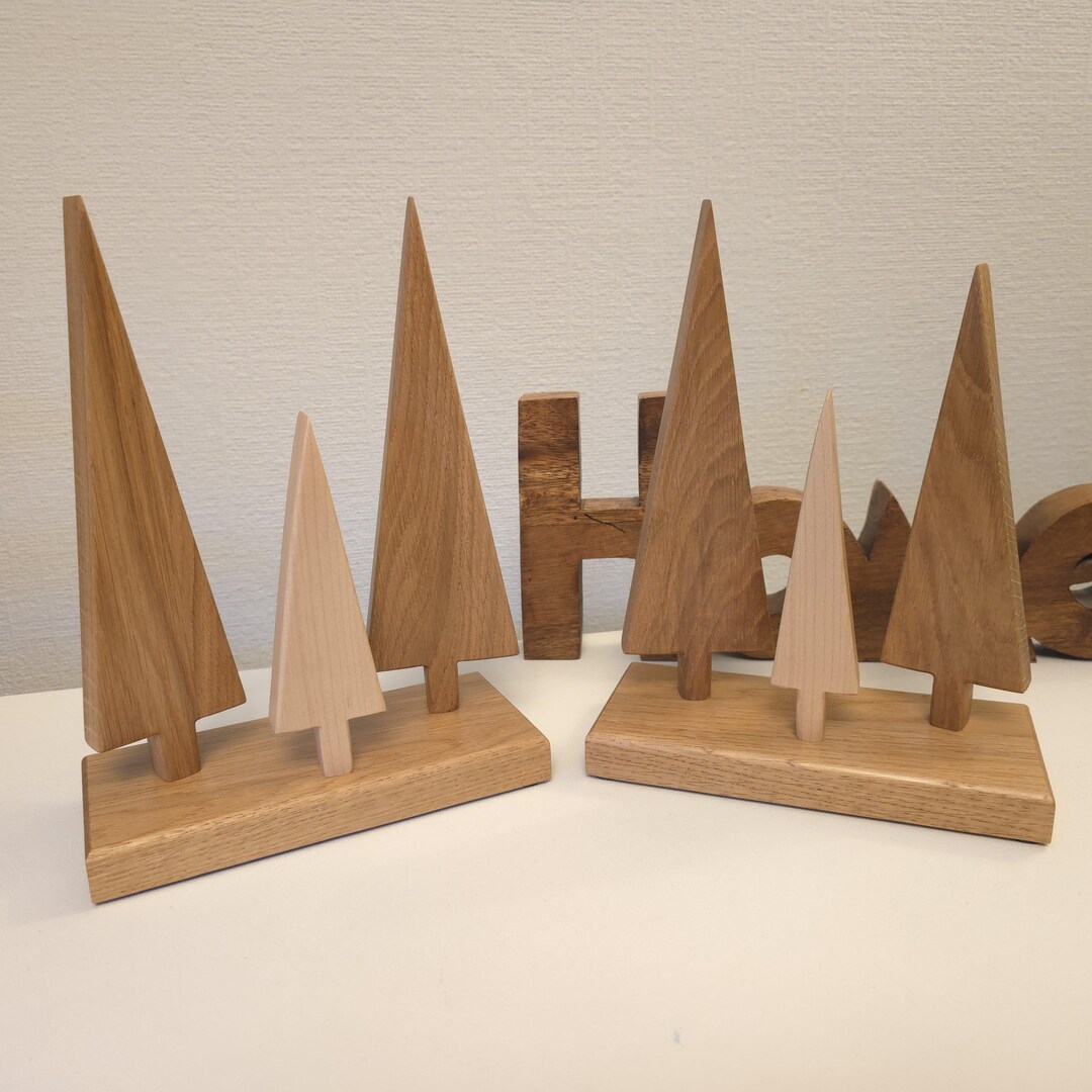Oak and Maple Tree Decor. (pair) - Etsy