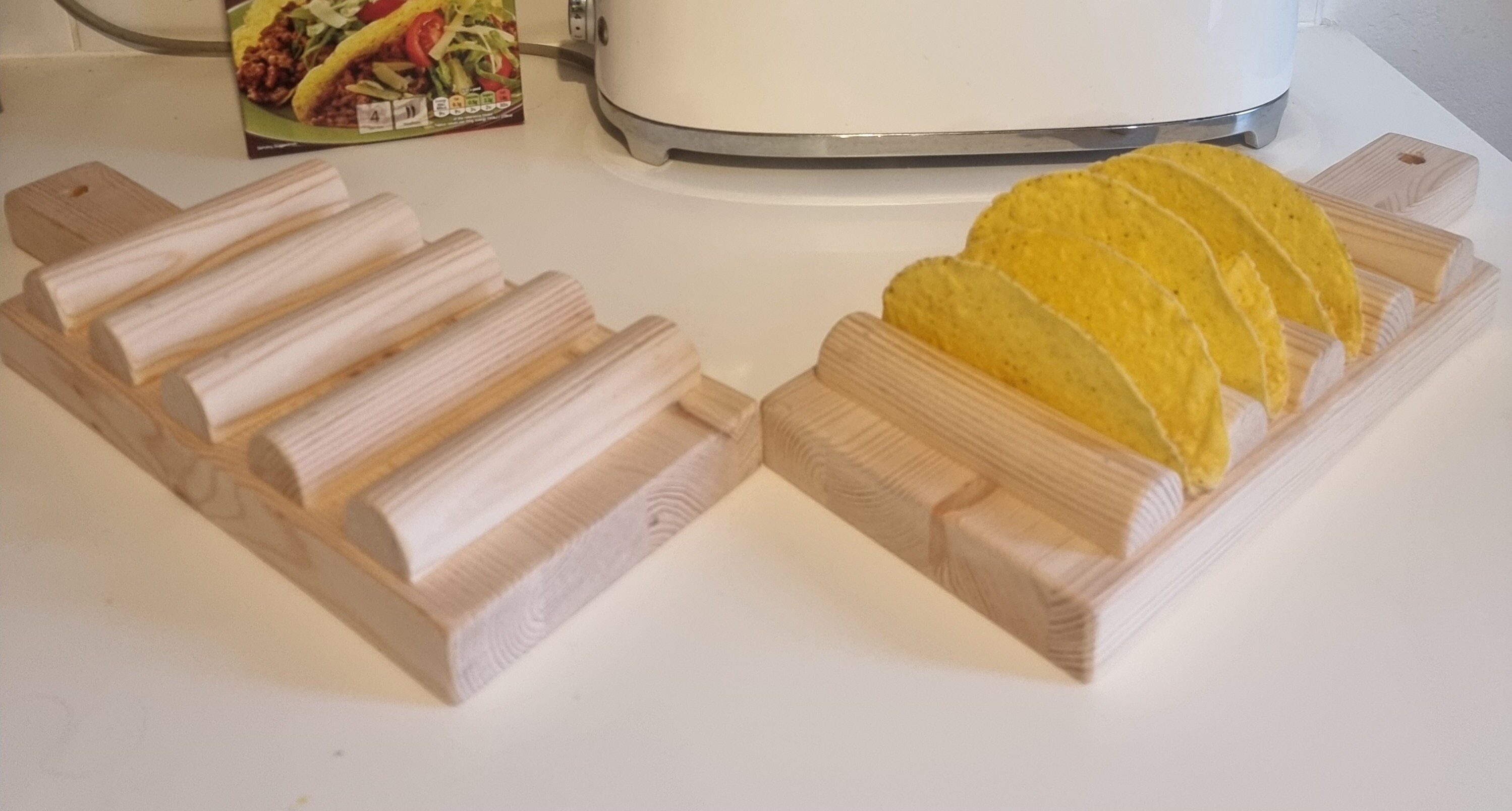 Taco Stands Pair of Taco Wooden Holders. - Etsy