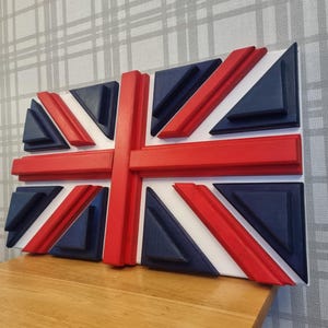Union Jack 3d Look Affect Flag. - Etsy