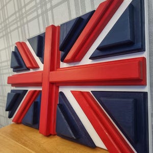 Union Jack 3d Look Affect Flag. - Etsy