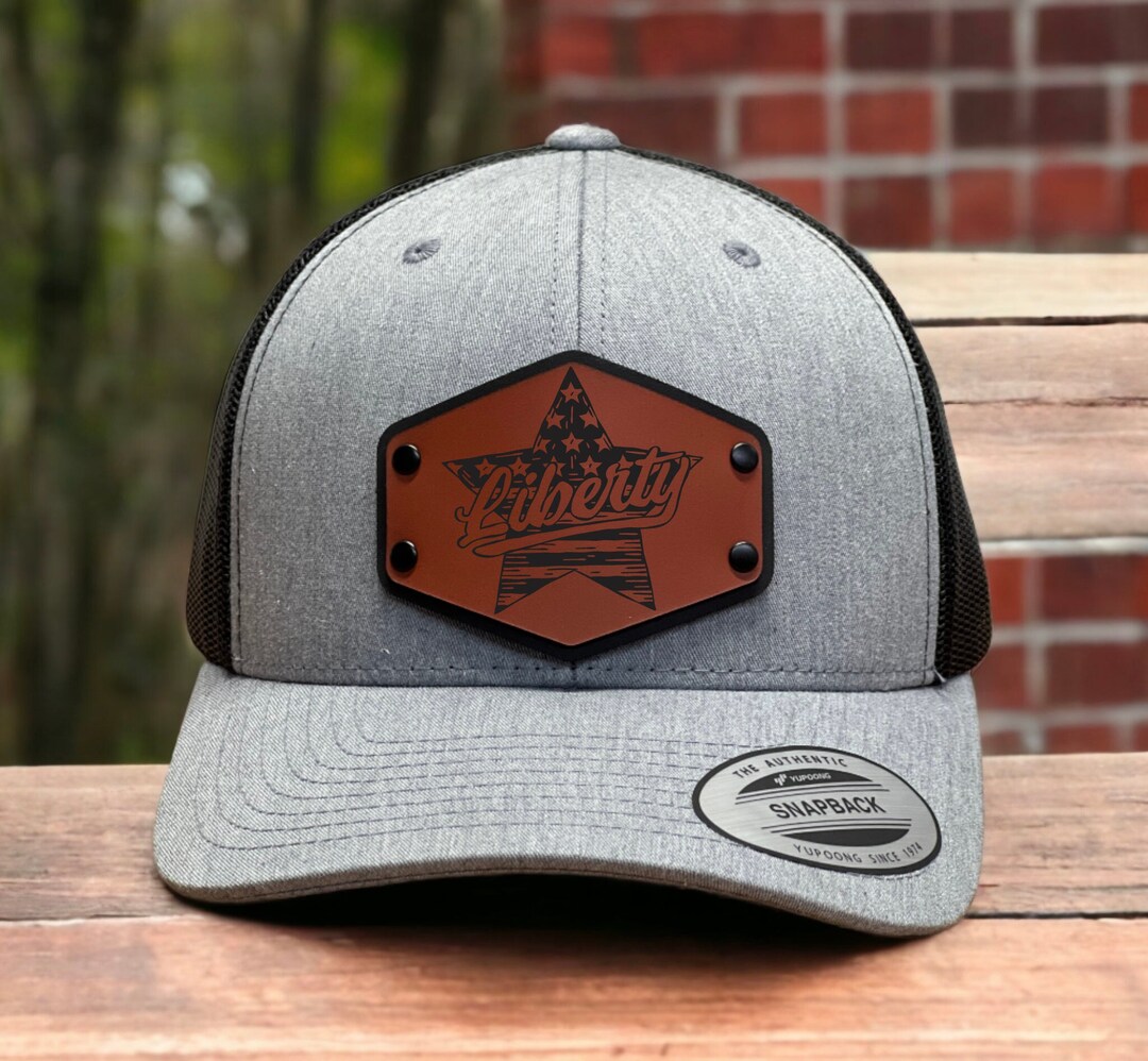 American Flag Liberty Stars USA Design Trucker Hat Cap With Mesh Wood ...