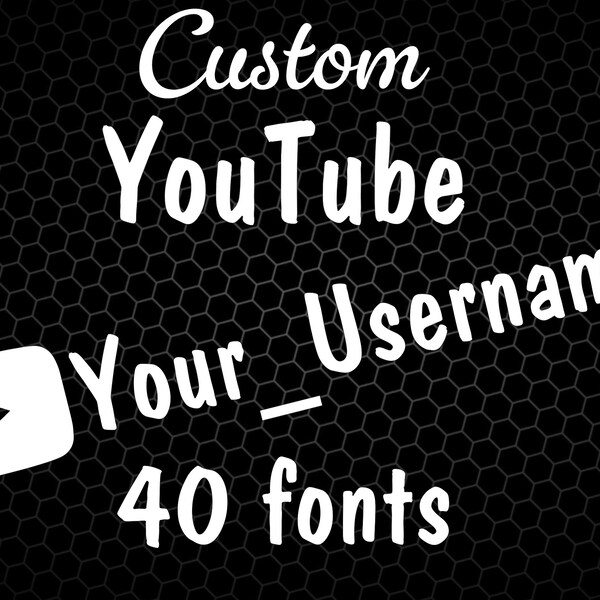 Custom Vinyl Stickers Youtube - Etsy