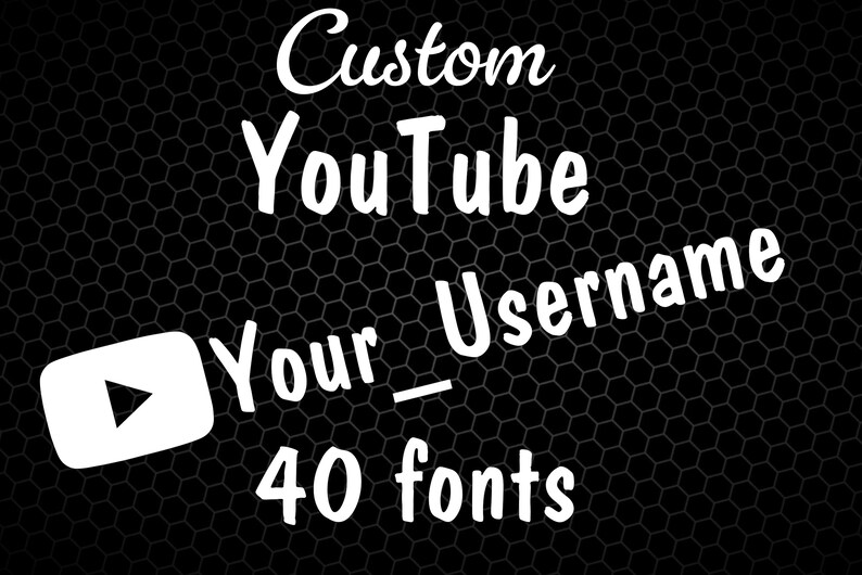 Youtube Custom Vinyl Decal Car Sticker Personalized Vinyl Text Decals ...
