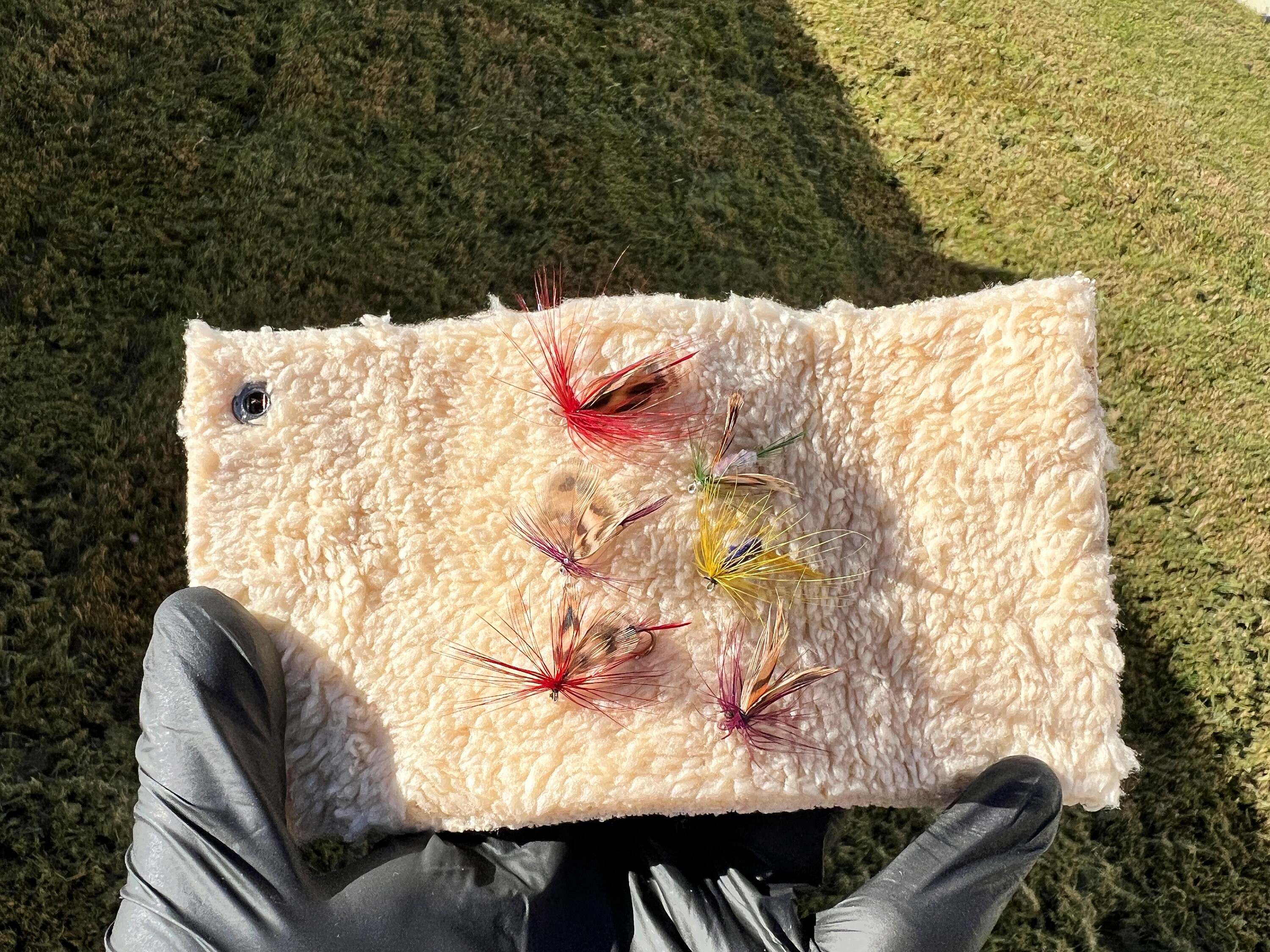 Leather Fly Fishing Wallet With Sheep Skin fishing Wallets-fisherman ...