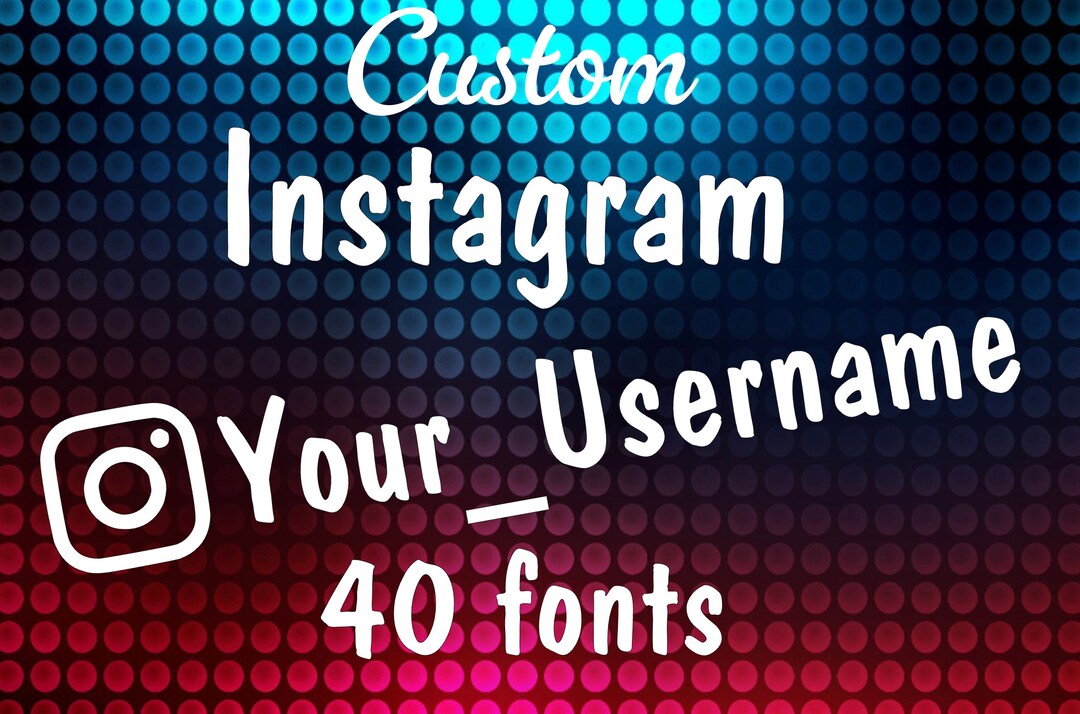 Instagram Custom Vinyl Decal Car Sticker Personalized Vinyl Text Decals ...