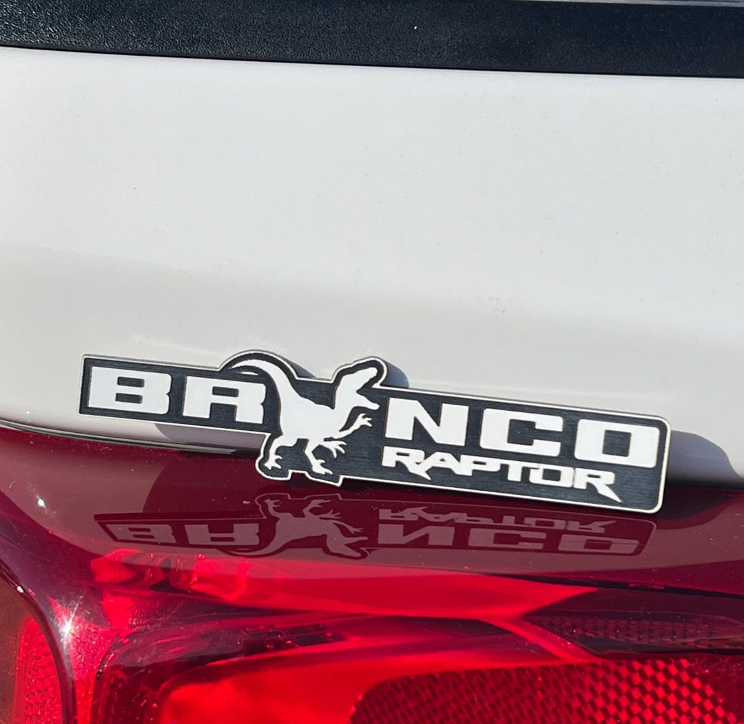 Custom Engraved Raptor Dinosaur Fender Car Emblem Badge Logo for Ford ...