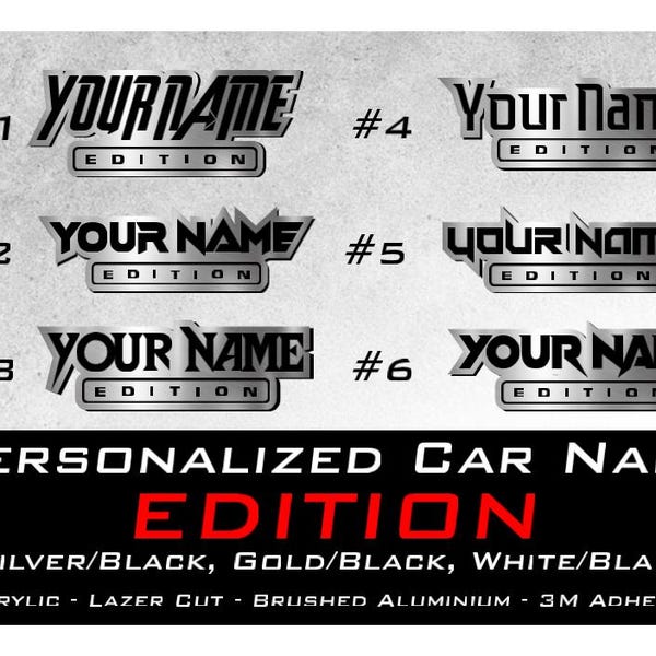 Custom Edition Emblems - Etsy
