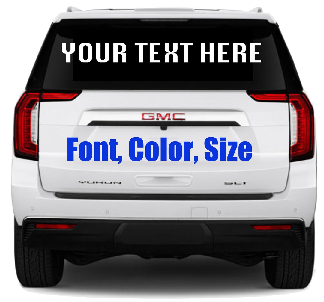 Custom Windshield Decal Truck Car Sticker Laptop Tumbler Cup Custom ...