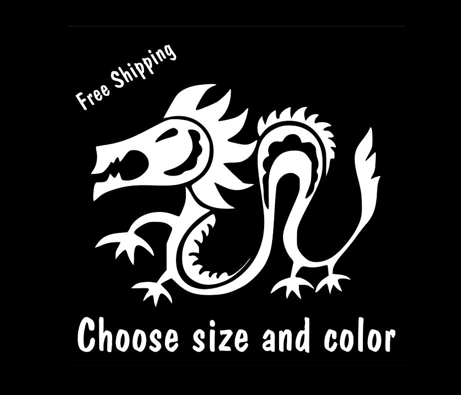 CHINESE ASTROLOGY DRAGON Birth Logo Sign Vinyl Decal Truck Car Sticker ...