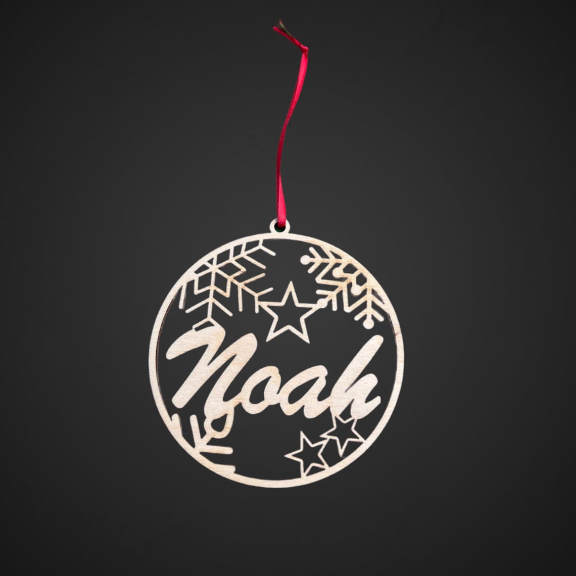 Custom Christmas Laser-cut Ornaments Personalized Xmas Tree Baubles ...