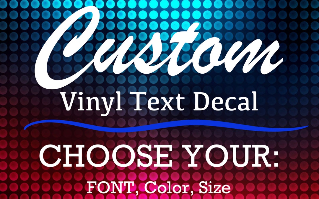 Custom Vinyl Decal Truck Car Sticker Laptop Tumbler Cup Custom Vinyl ...