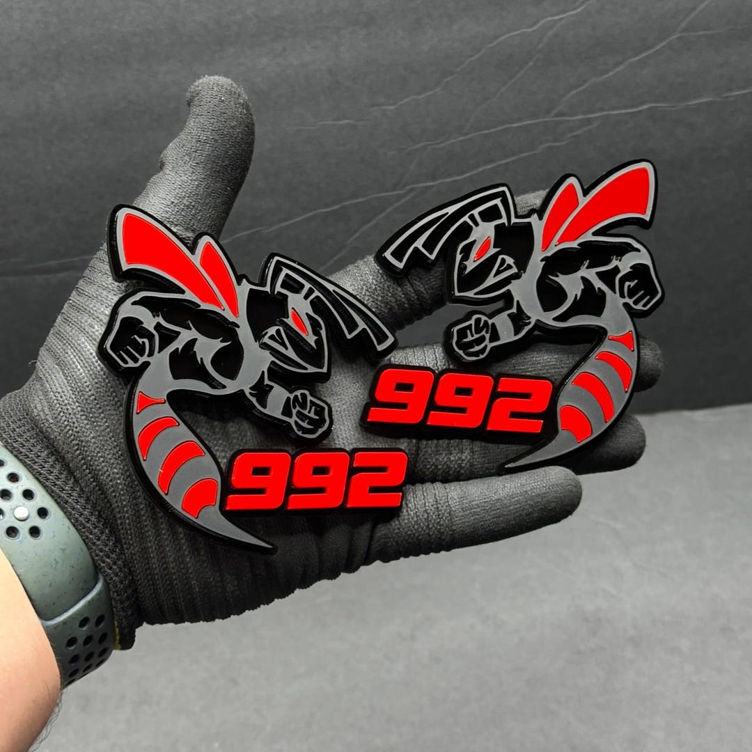 Custom 992 Hornet Car Emblem: Angry Racing Badges (set of 2) - Etsy