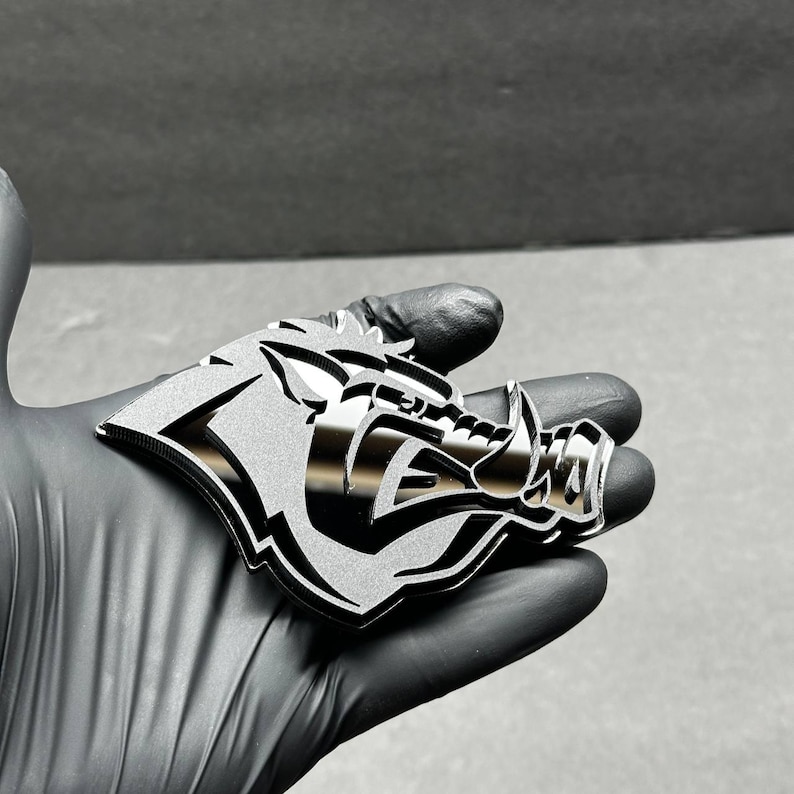 Hell Hog Car Badge (set of 2), Angry Pig Emblem - Etsy