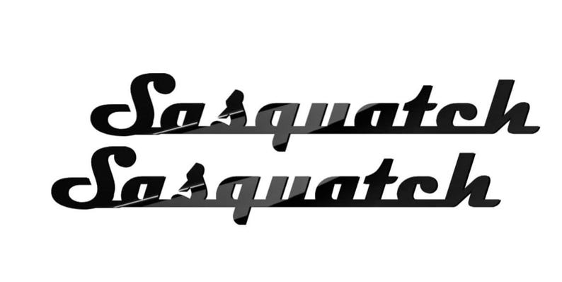 2x Fender Car Emblem Sasquatch Badge Classic Script Logo for Ford ...