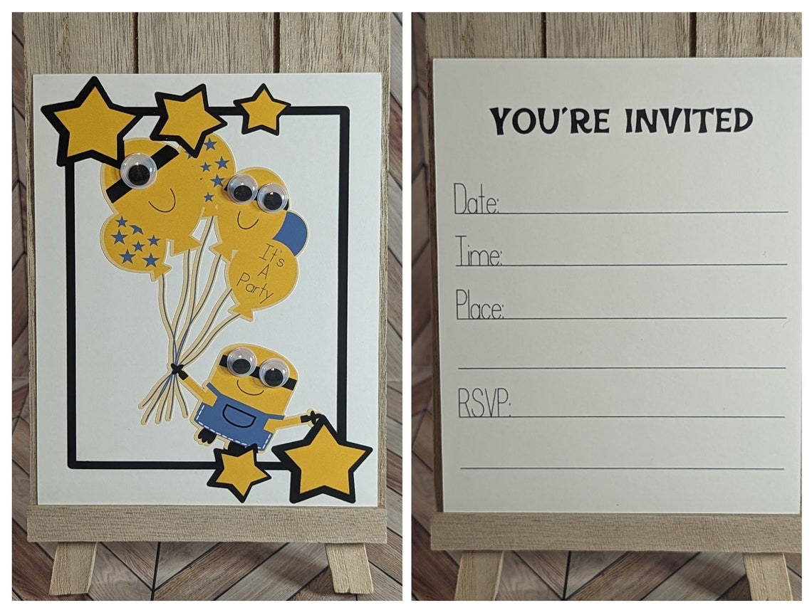 Minion Party Invitation - Etsy