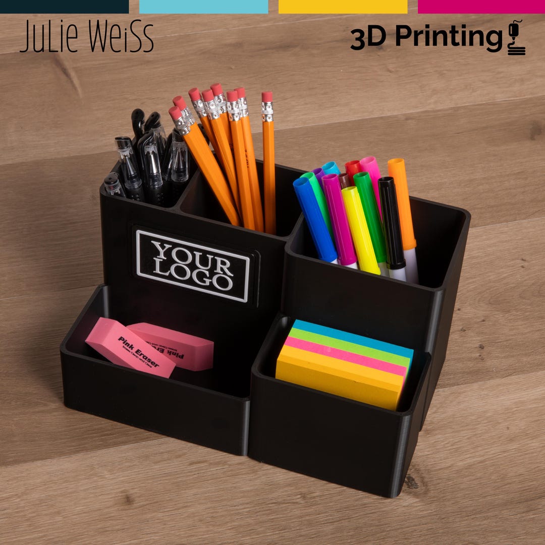 Custom Name or Logo Desk Organizer - Etsy