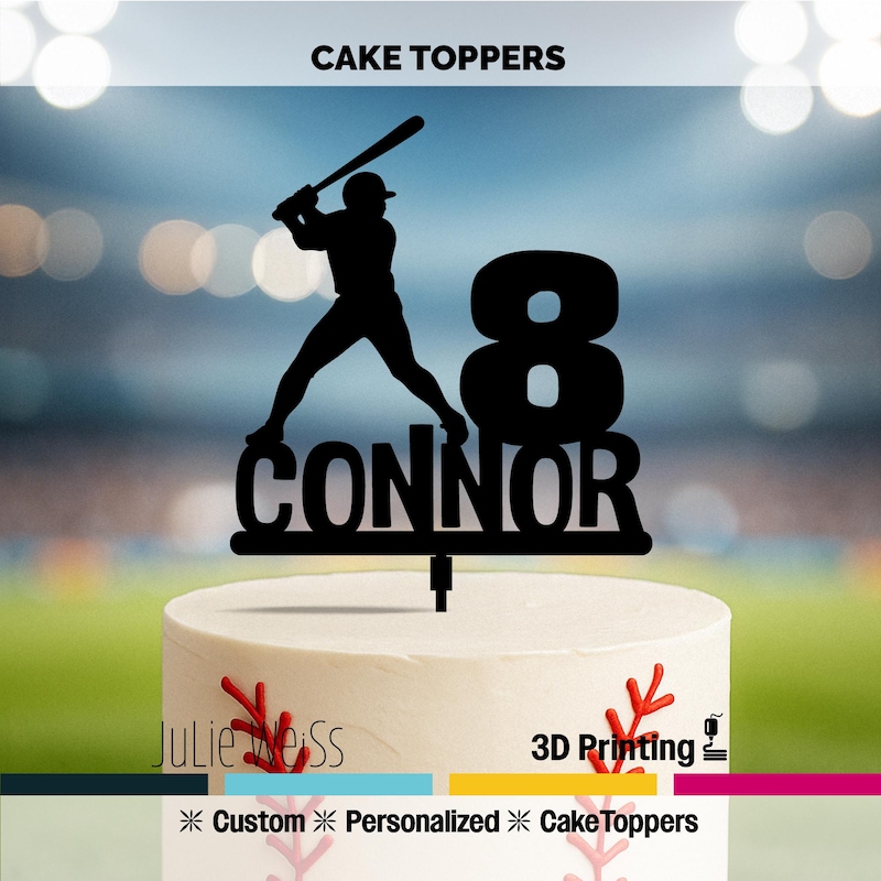 Baseball 3d Cake Topper - Etsy