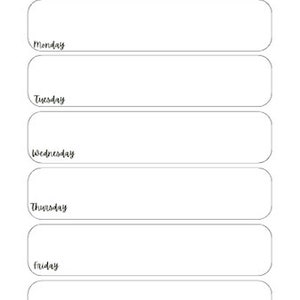 Minimal Black and White Calendar/planner - Etsy