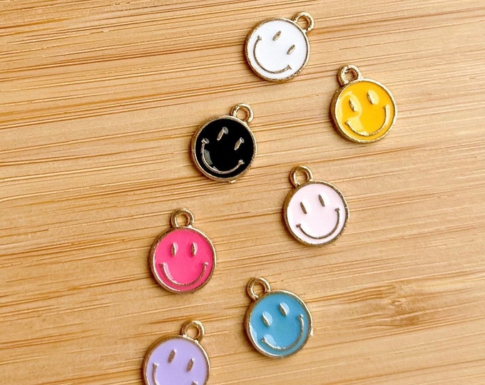 Smiley Face Charms - Etsy