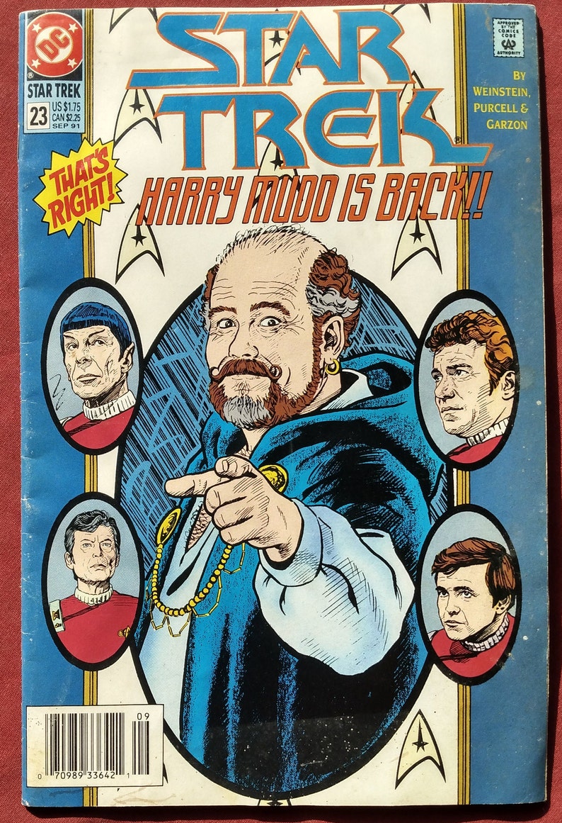 Star Trek DC Comic "harry Mudd is Back!!" 1991 - Etsy