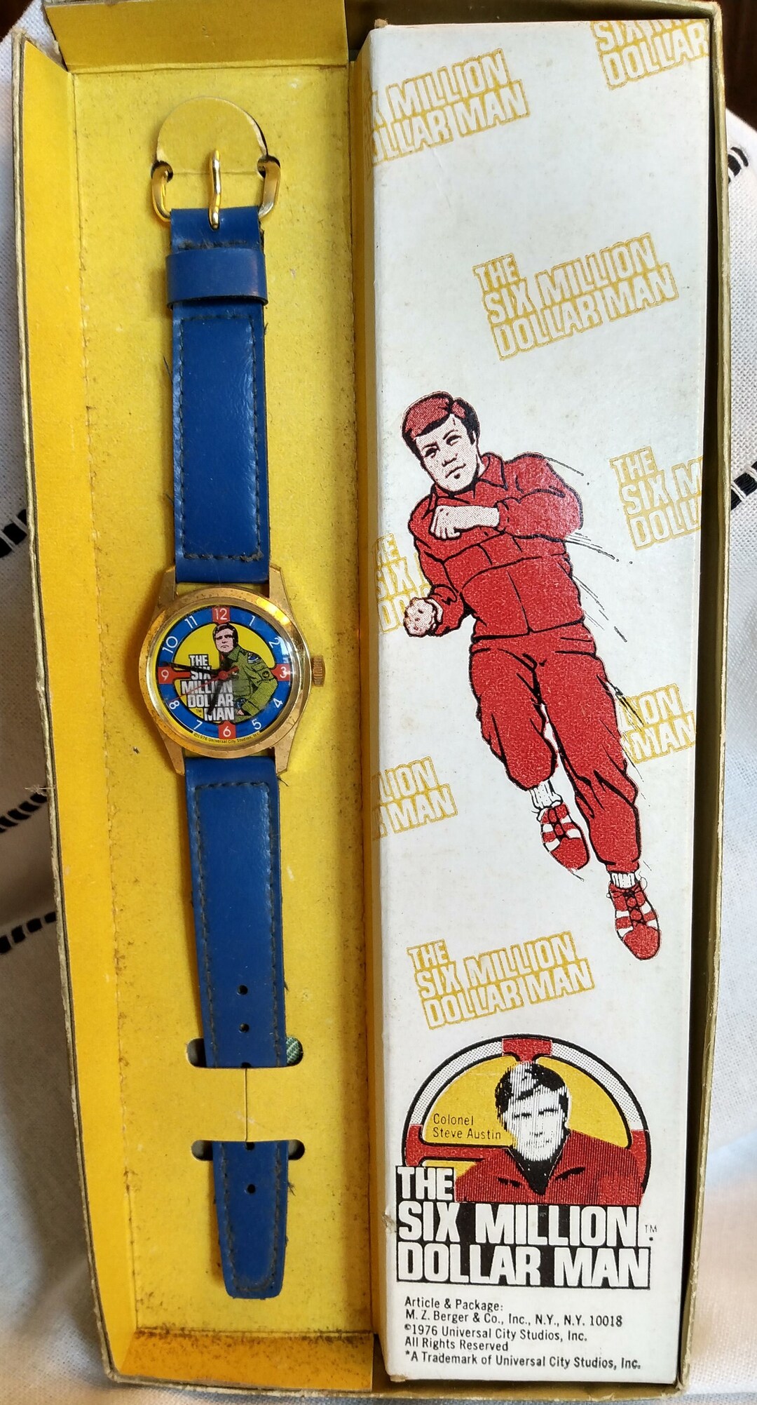 1976 Six Million Dollar Man Watch in Original Box - Etsy