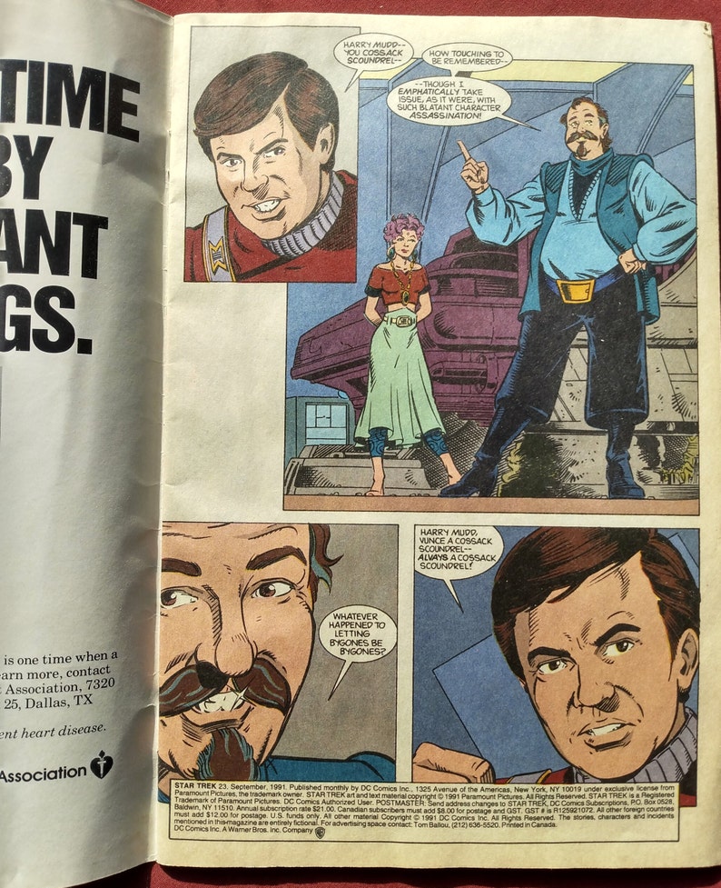 Star Trek DC Comic "harry Mudd is Back!!" 1991 - Etsy