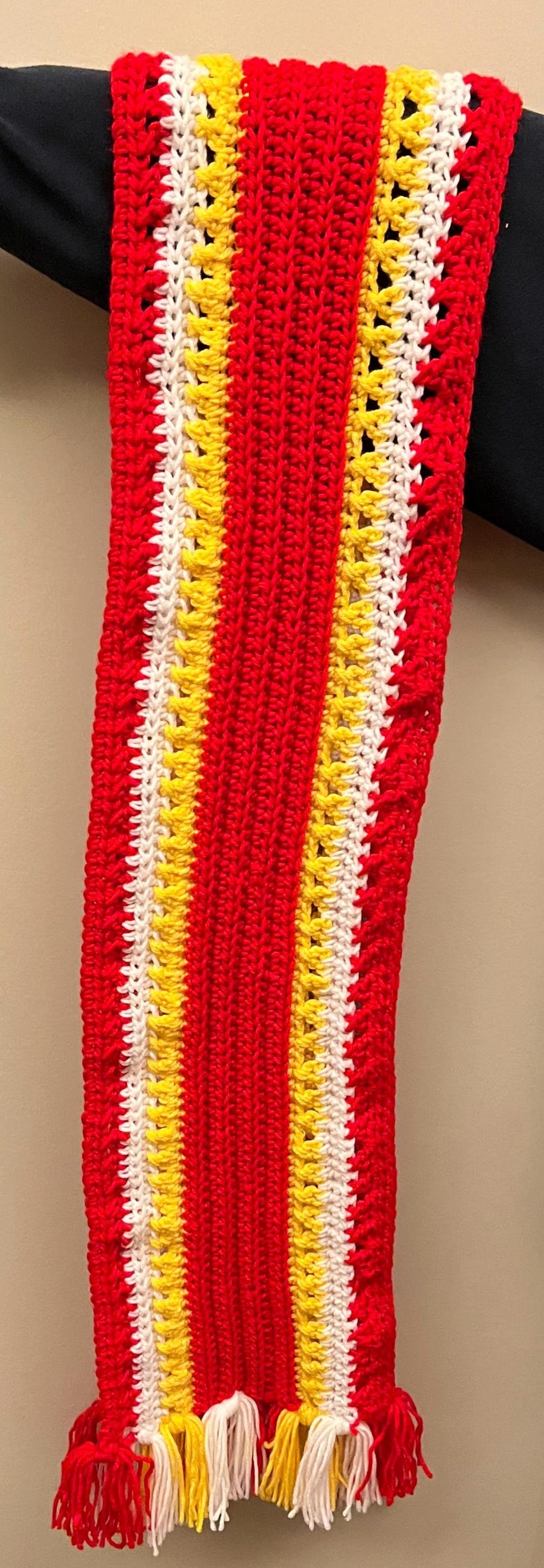 KC Chief's Crochet Scarf Pattern - Etsy