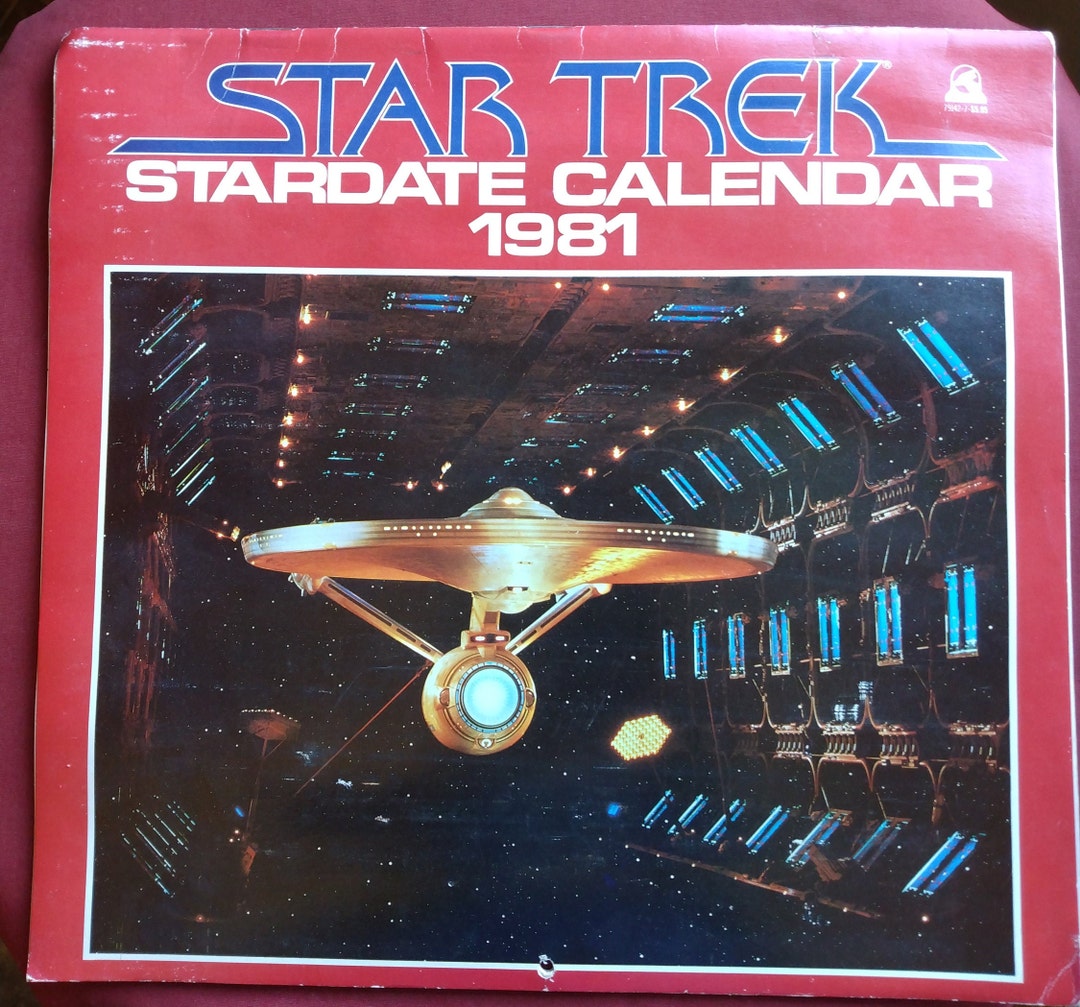 1981 Star Trek Stardate Calendar - Etsy