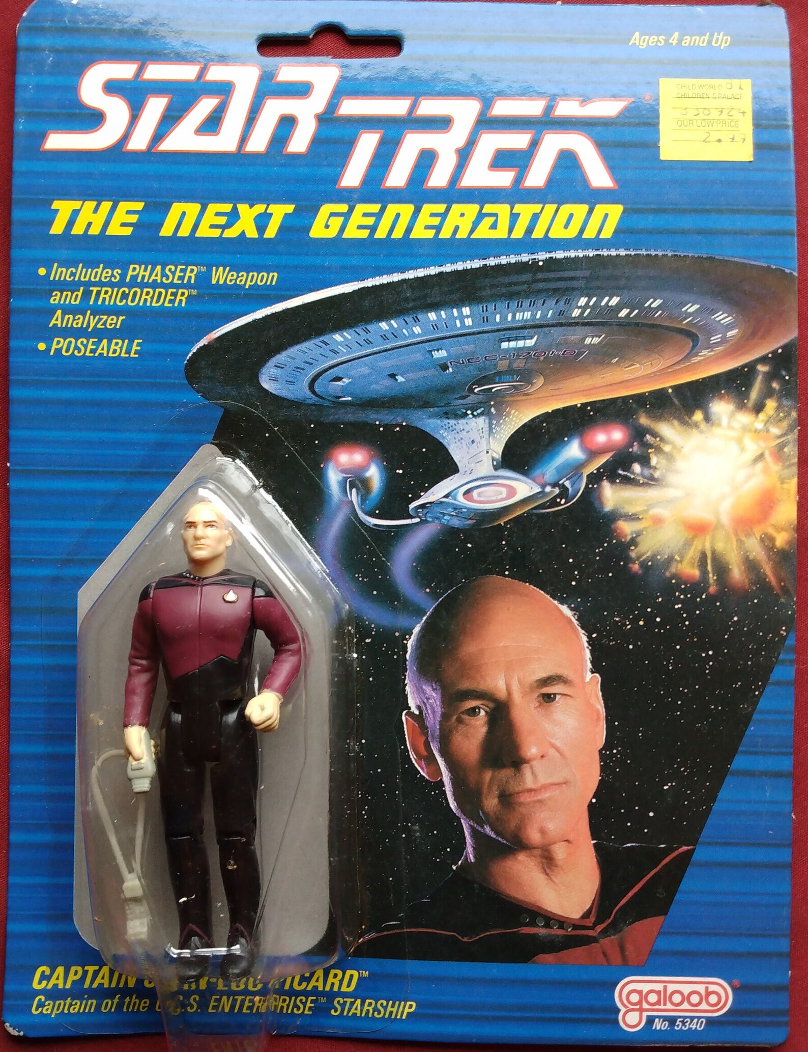 Star Trek the Next Generation Action Figures 1988 Made by Galoob - Etsy