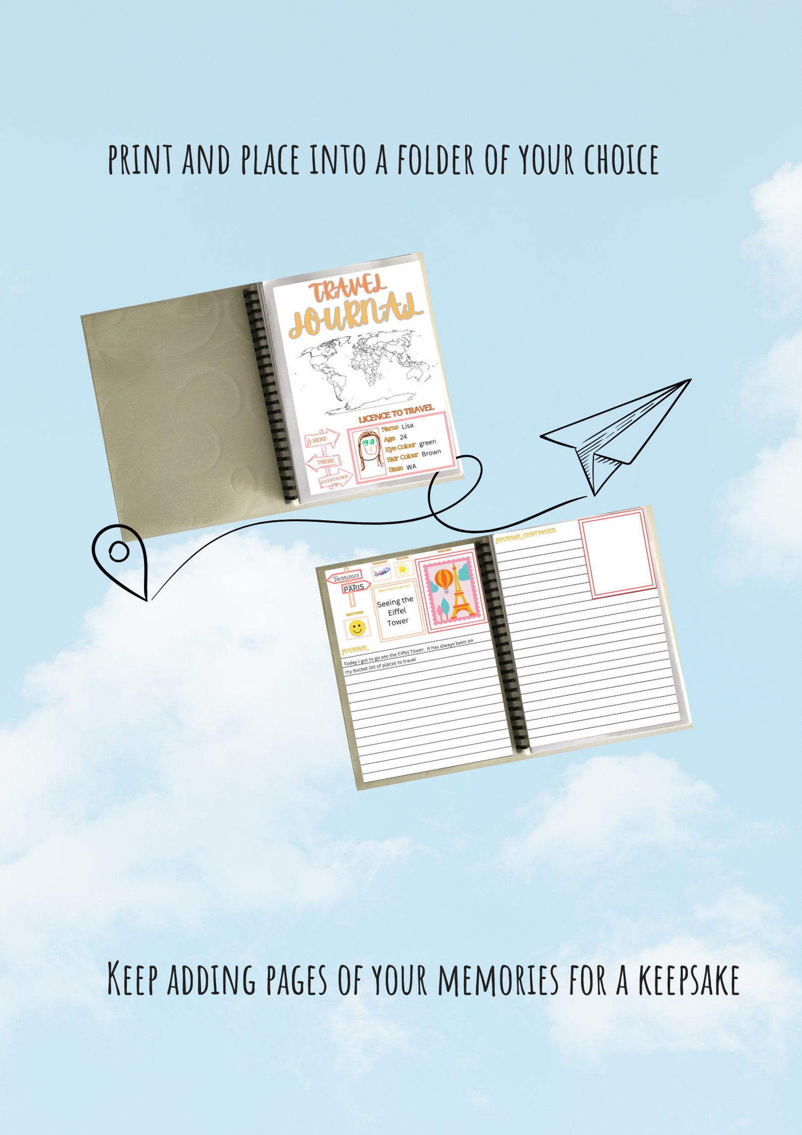 Teen Adult Travel Journal/printable/travel Diary/travel Memories/junior ...