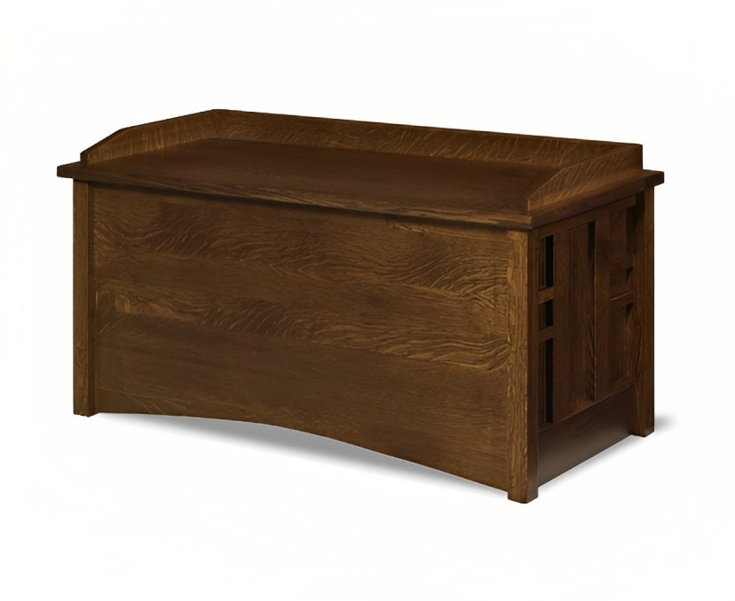 Wood Blanket Chest Living Room Furniture Storage Box Bedroom Bench ...