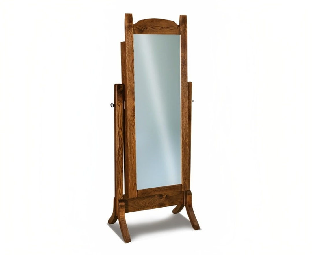 Cheval Mirror Floor Mirror Full Length Bedroom Furniture Wooden Stand ...