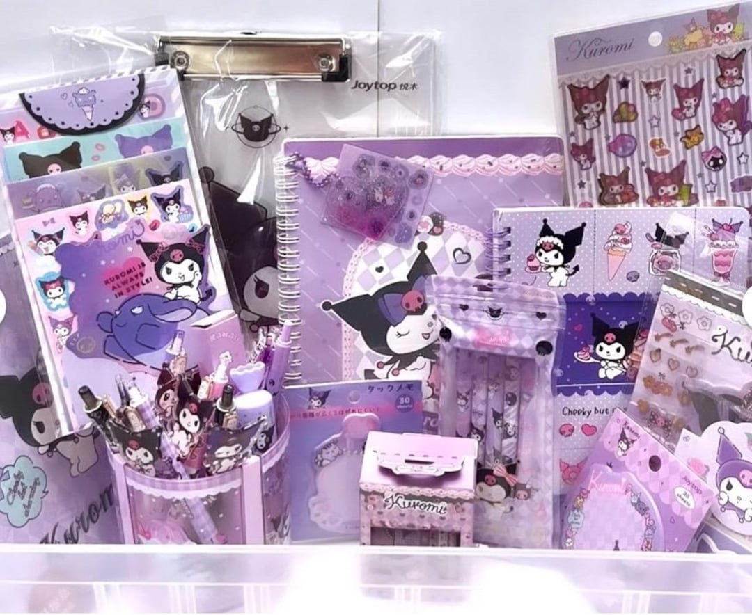 Kuromi Mystery Box| Sanrio Mystery Box| Kuromi Stationery Set| Sanrio ...