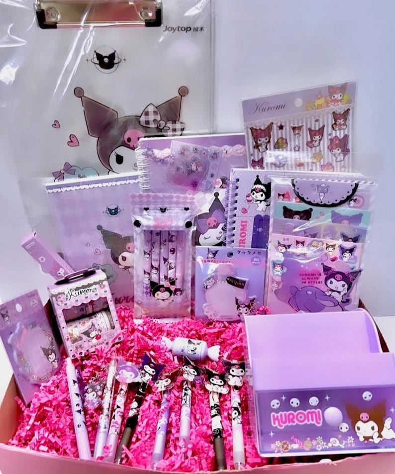 Kuromi Mystery Box| Sanrio Mystery Box| Kuromi Stationery Set| Sanrio ...