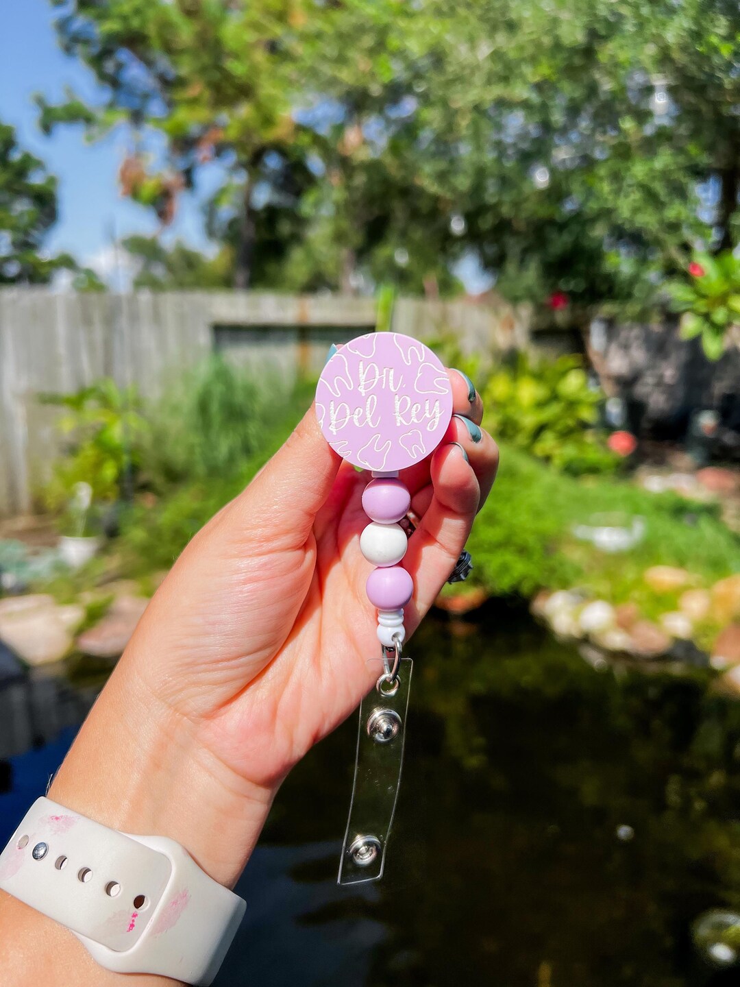 Acrylic Personalized Badge Reel/dental Office Badge Reel/custom Name ...