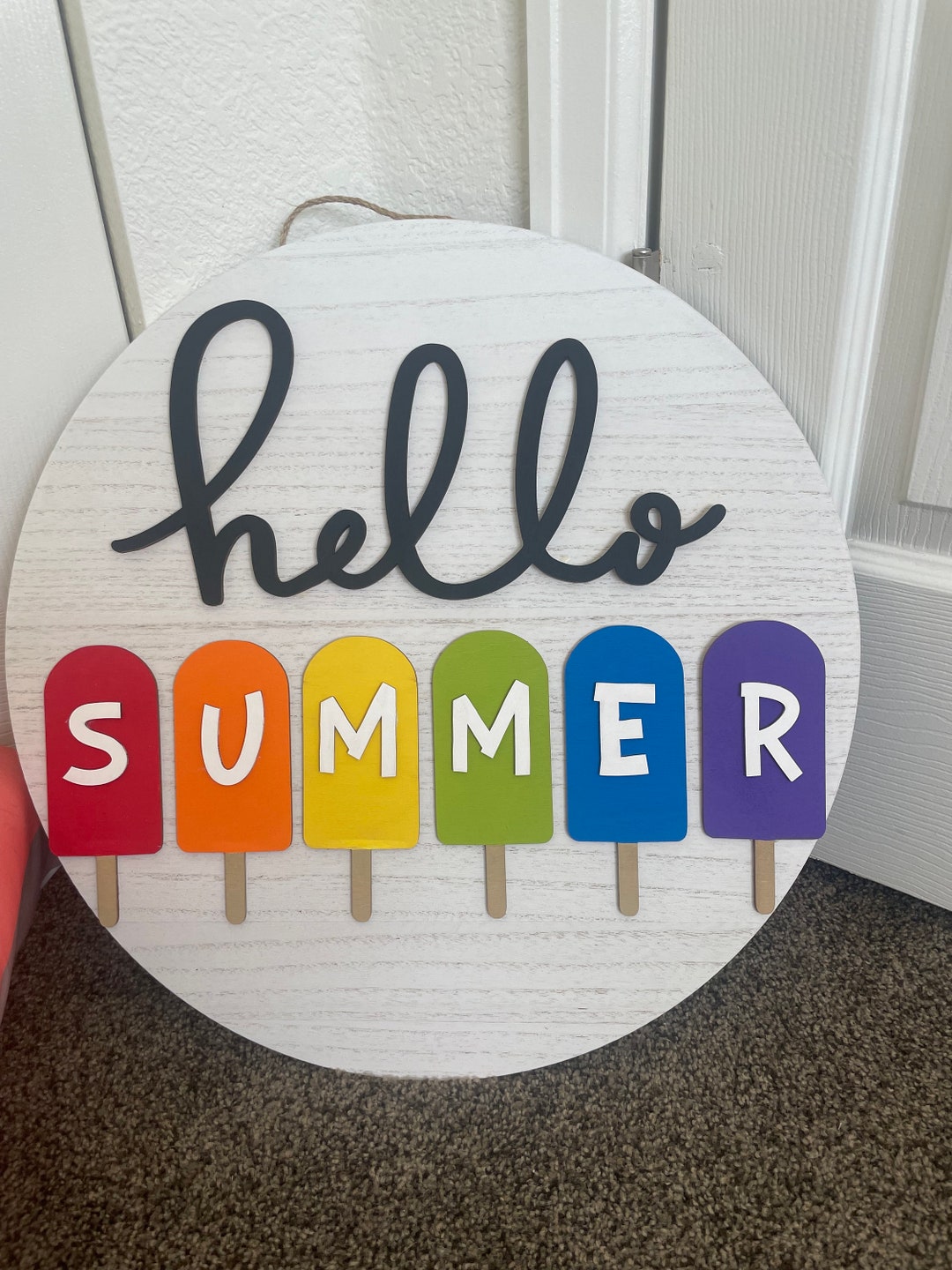 Hello Summer Sign - Etsy