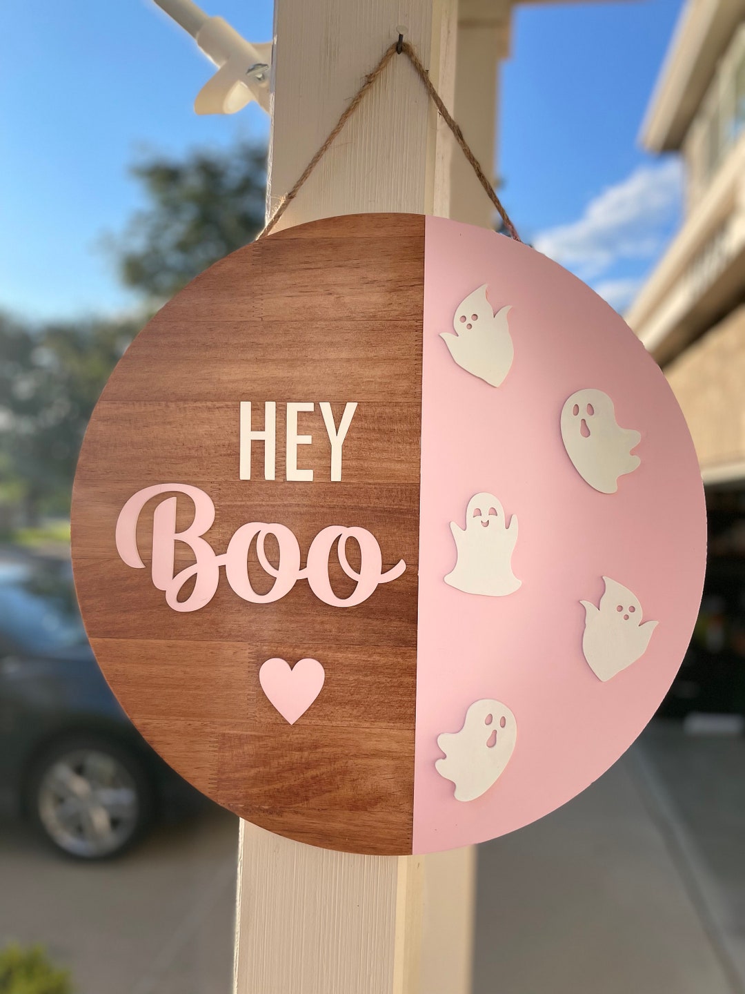 Hey Boo Sign - Etsy
