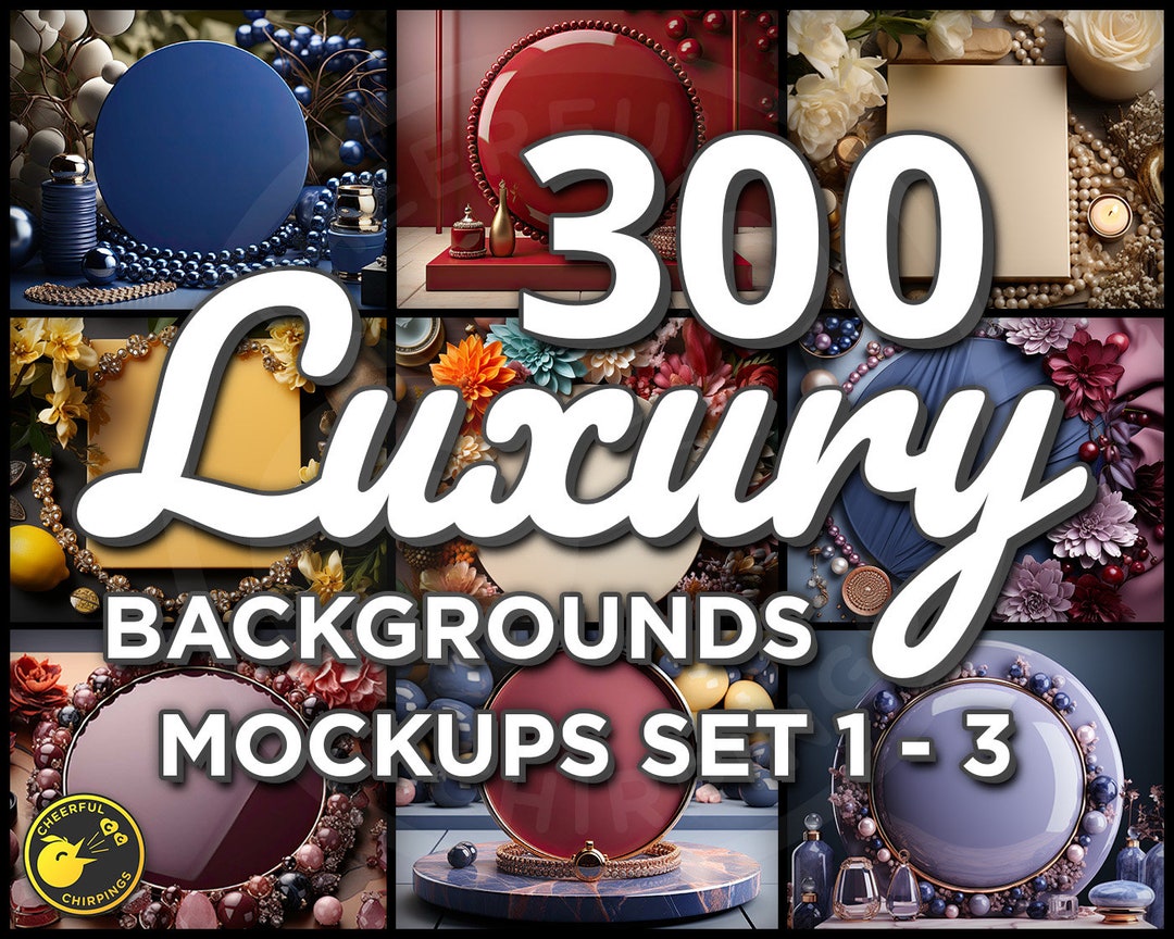 Luxury Backgrounds Set 1-3, Background Mockups, Jewelry Backdrop ...