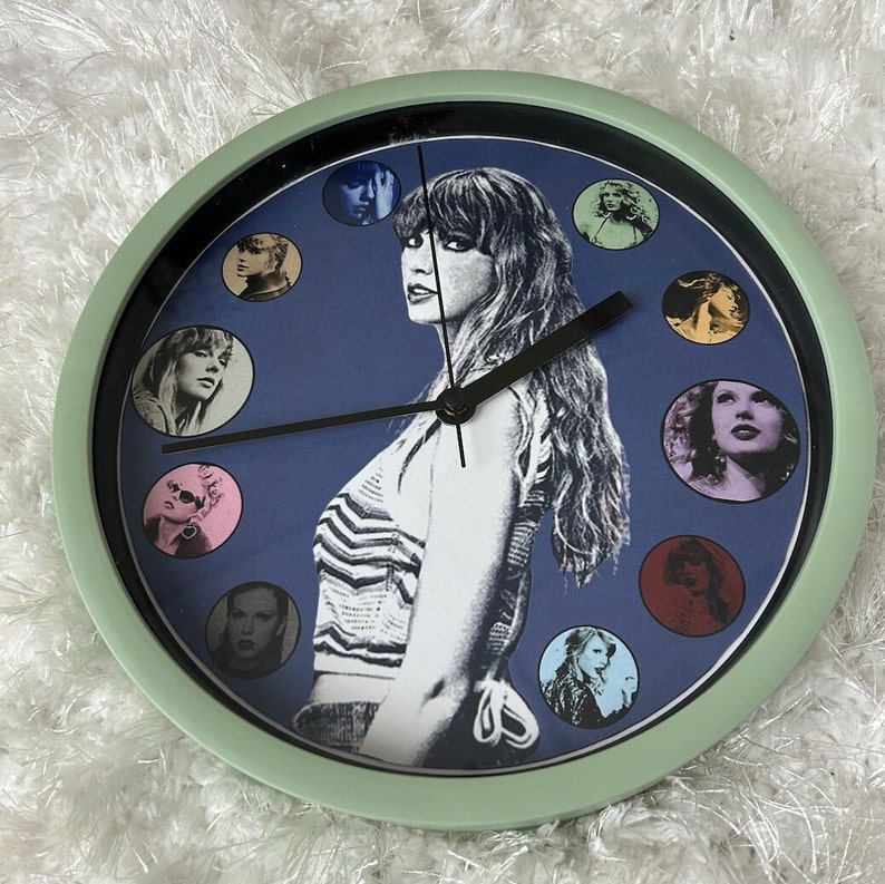 Taylor Swift Eras Tour Clock Taylor's Version Midnights Swiftie Custom ... Taylor Swift Eras Tour Clock Taylor's Version Midnights Swiftie Custom ...