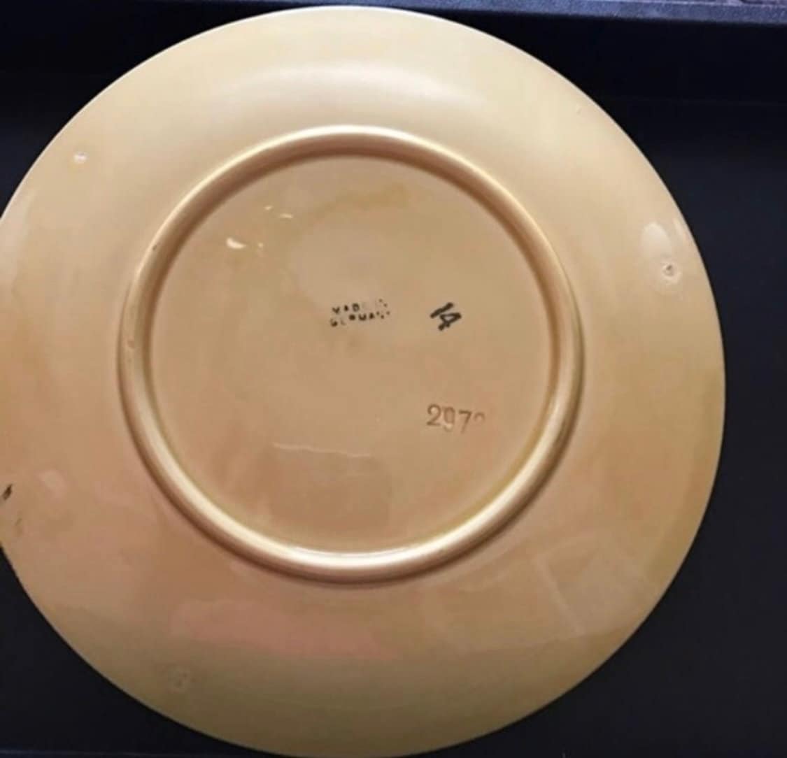 Antique Zell Pottery 8 Inch Plate Made in Germany 1930s Great Condition ...