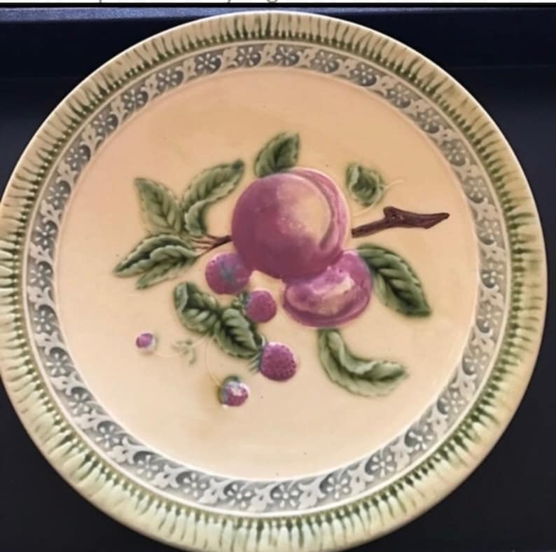 Antique Zell Pottery 8 Inch Plate Made in Germany 1930s Great Condition ...