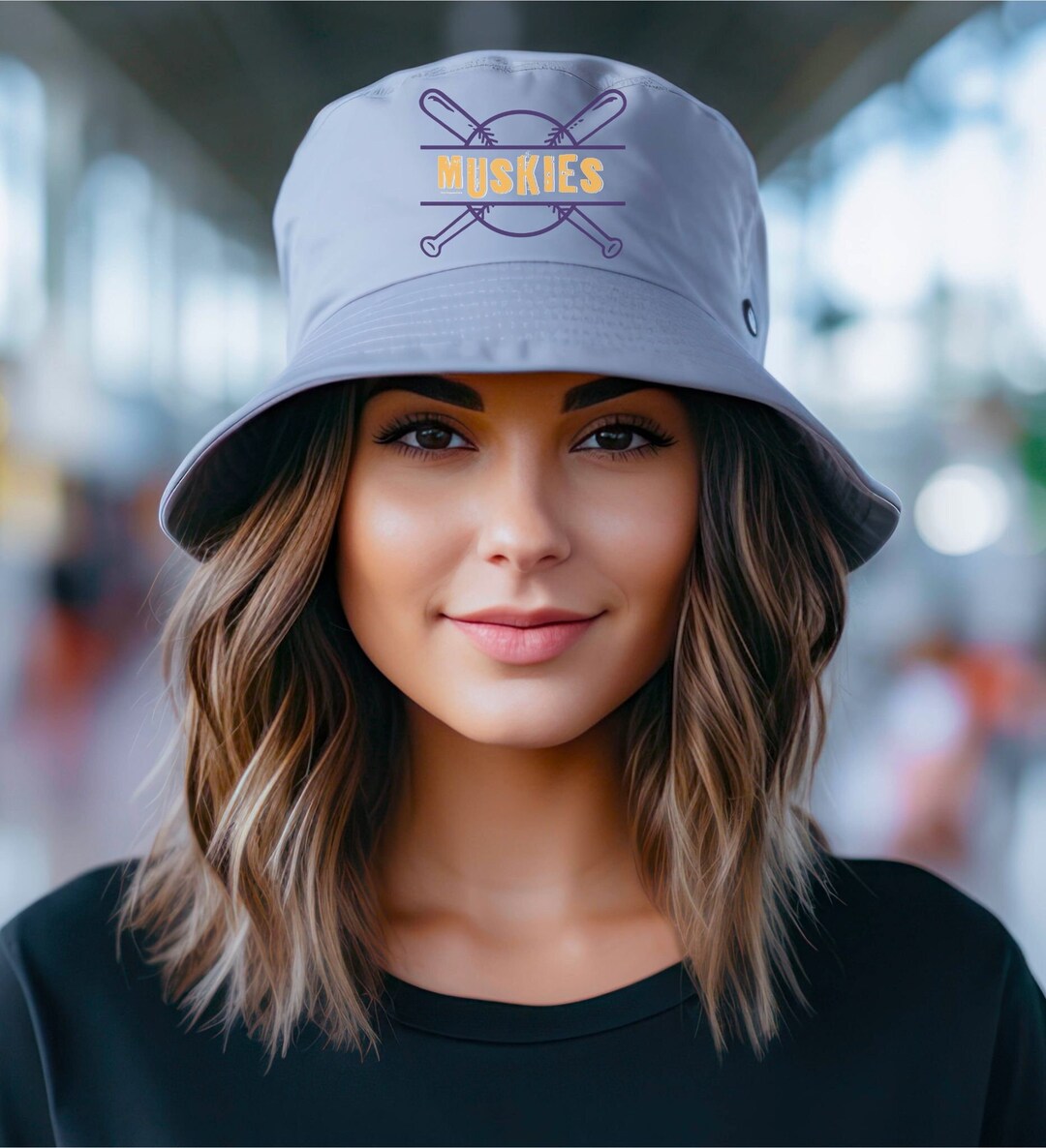 Muscatine Muskie Baseball Bucket Hat, Muskie Baseball Gift, Muskie Gift ...